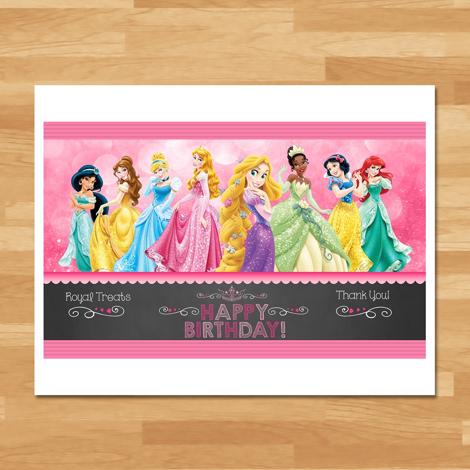 Disney Princess Chip Bag Labels Disney Princess Chip Label - Etsy