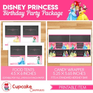 Disney Princess Party Package Disney Princess Birthday Party - Etsy