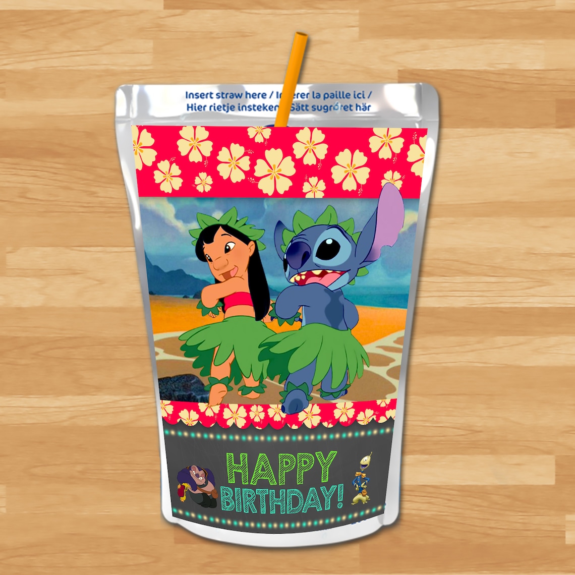 Lilo and Stitch Capri Sun Labels Lilo and Stitch Drink | Etsy