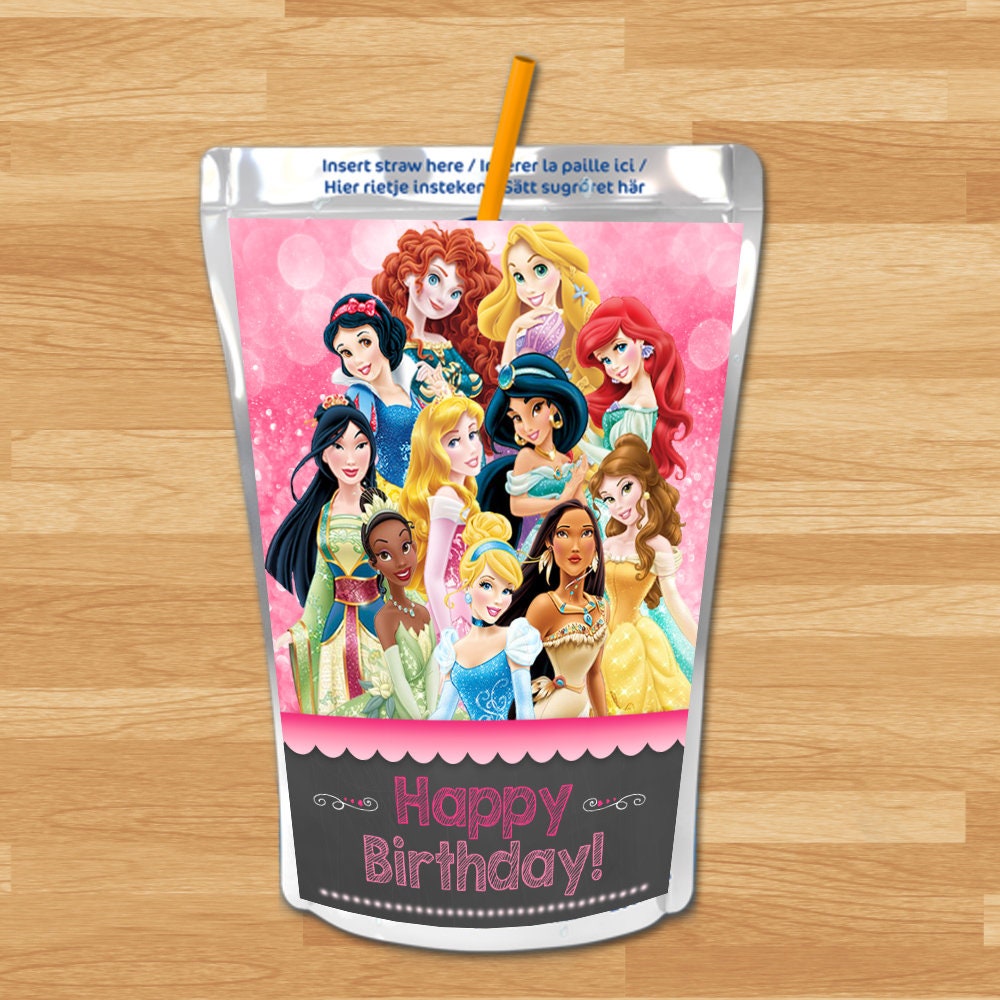 Disney Princess Capri Sun Labels - Disney Princess Drink Label ...