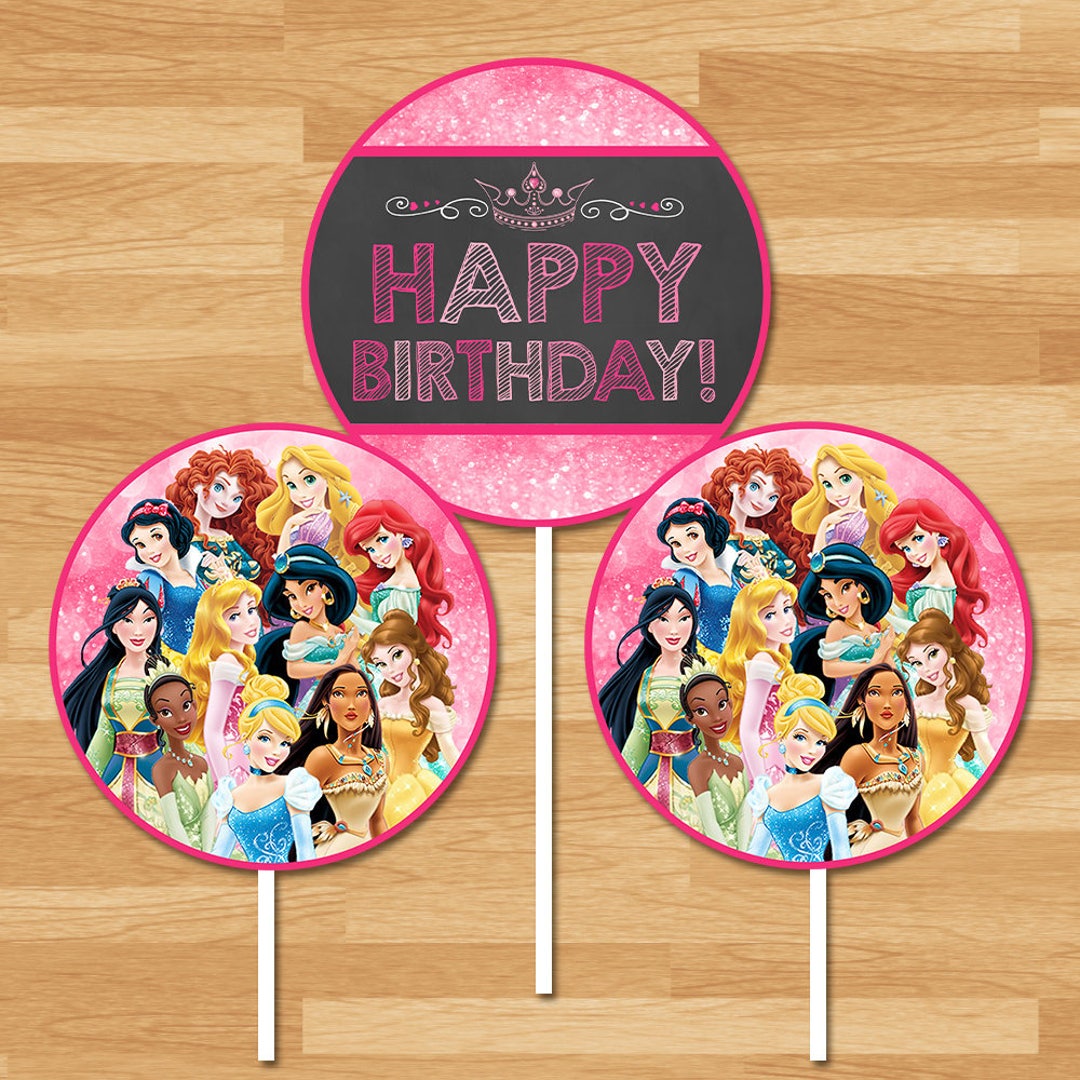 Disney Princess Centerpieces - Princess Round Centerpiece - Disney ...