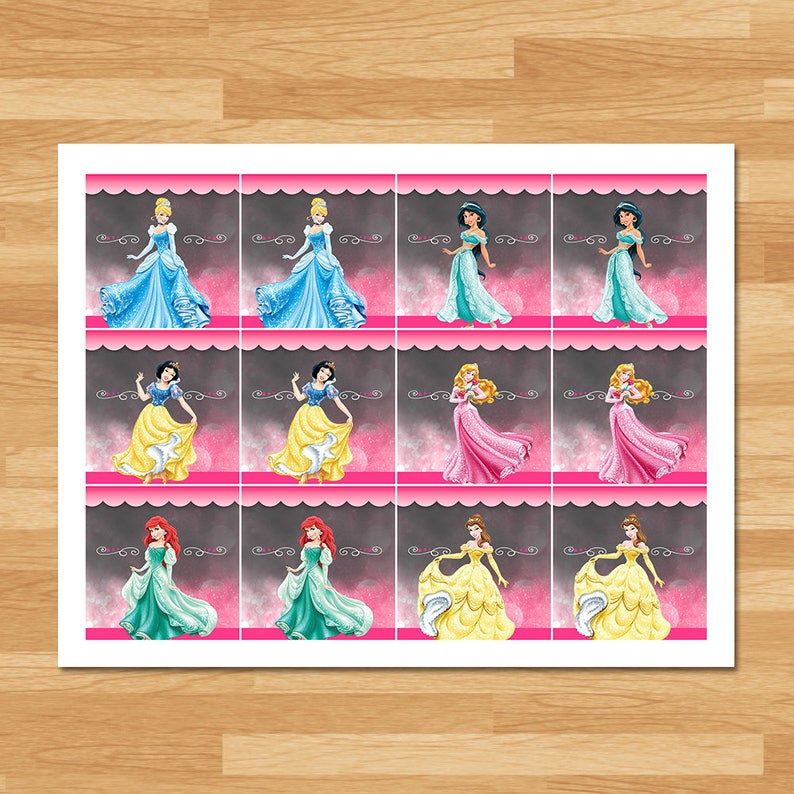 Disney Princess Match Party Game Chalkboard Disney - Etsy