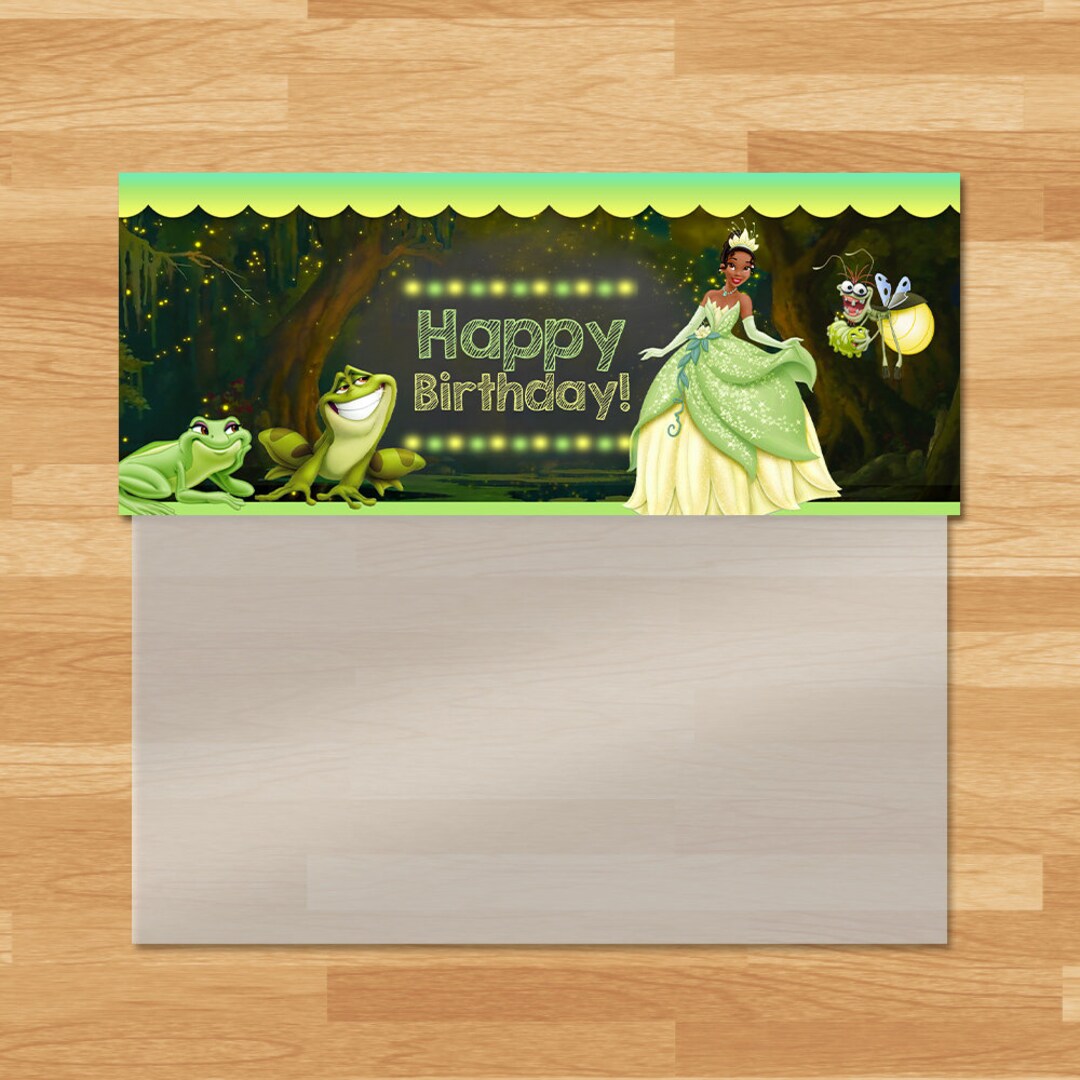 Princess and the Frog Candy Bag Topper - Chalkboard - Frog Princess ...