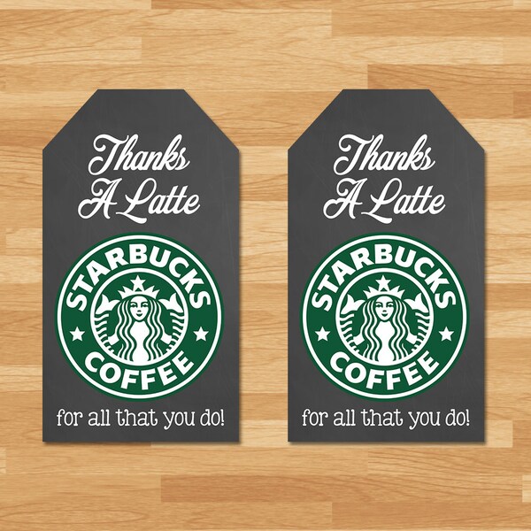 Thanks a Latte - Etsy