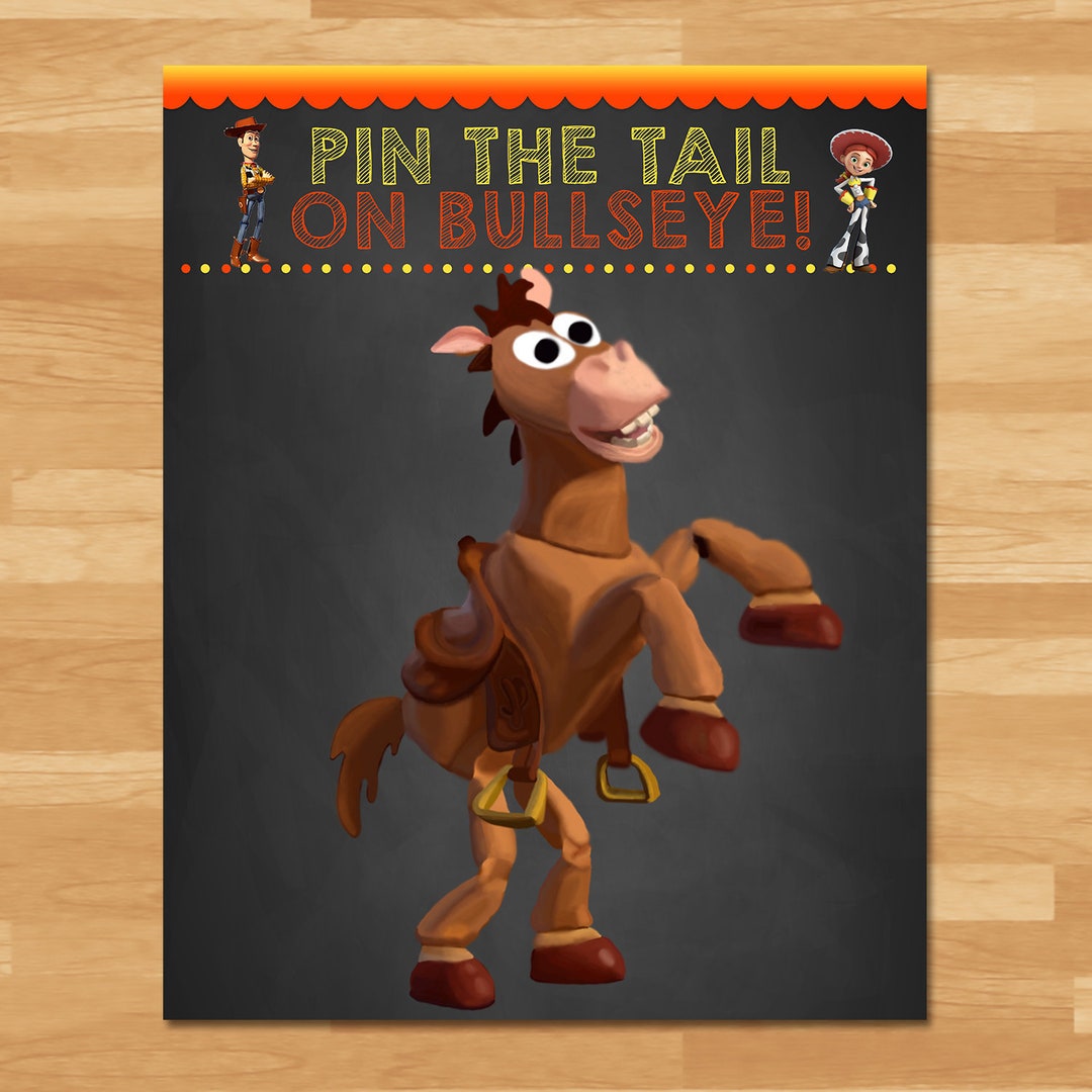 Toy Story Pin the Tail on Bullseye Game Toy Story Pin the Tail Game ...