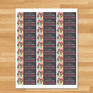 Disney Princess Return Address Labels - Custom - Princess Birthday ...