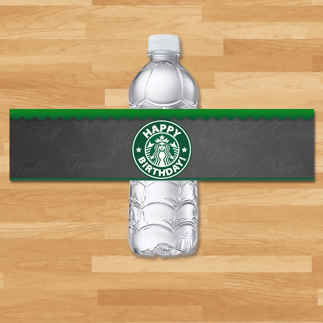 Starbucks Drink Labels - Starbucks Birthday Party Water Bottle Labels ...
