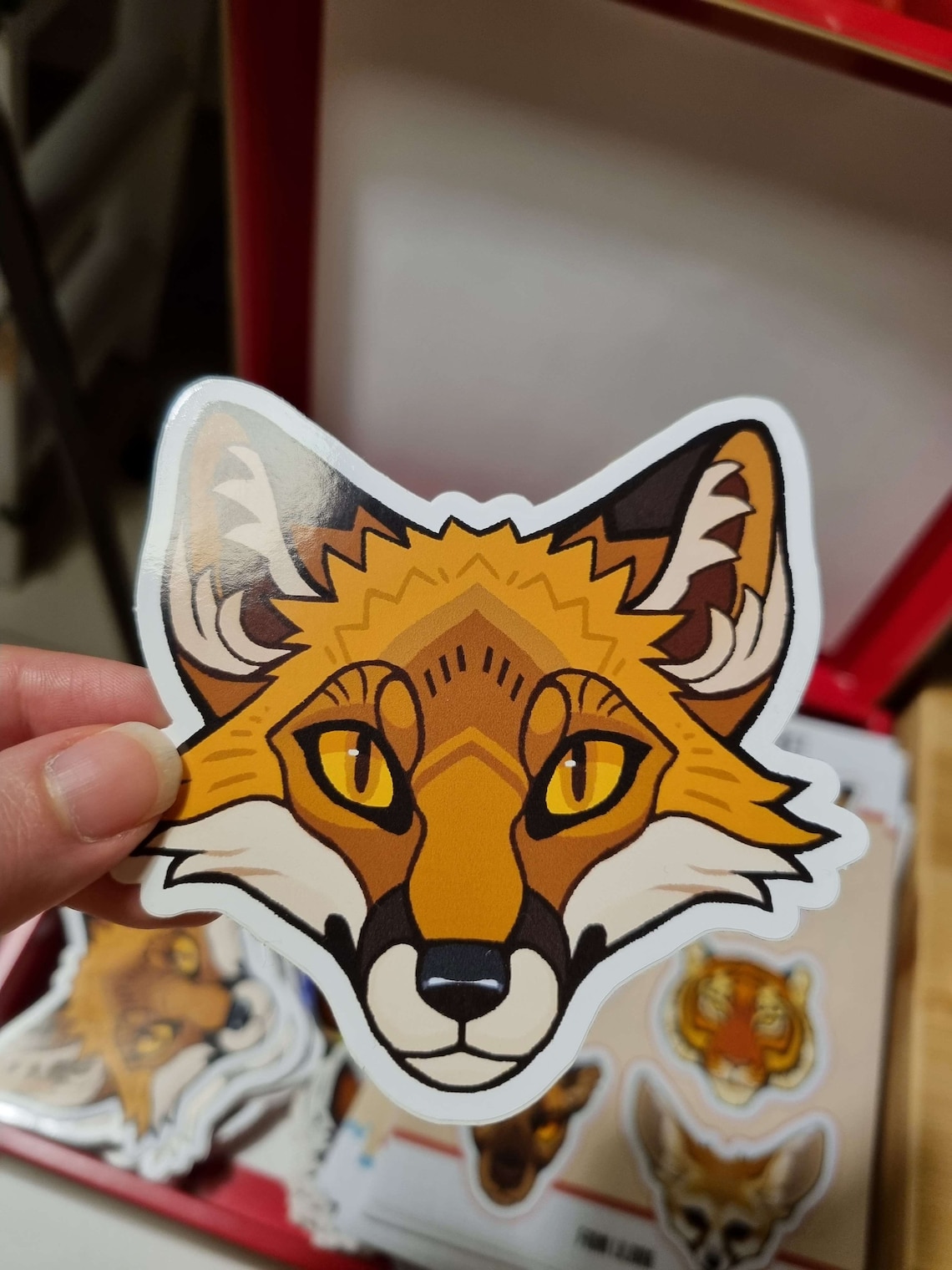 Fox Vinyl Sticker / Matte / Glossy / Furry - Etsy