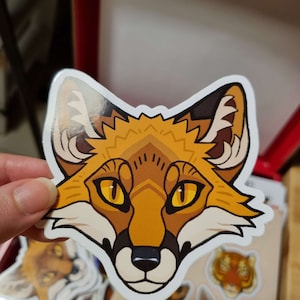 Fox Vinyl Sticker / Matte / Glossy / Furry - Etsy