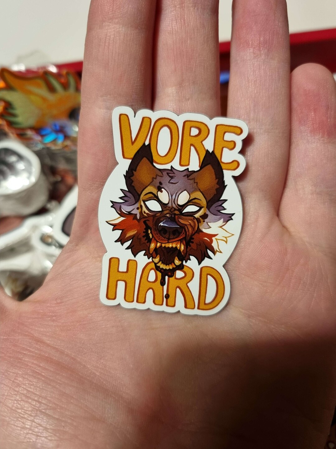 VORE HARD Magnet / Magnet / Gore / Furry / Wolf / Maw - Etsy