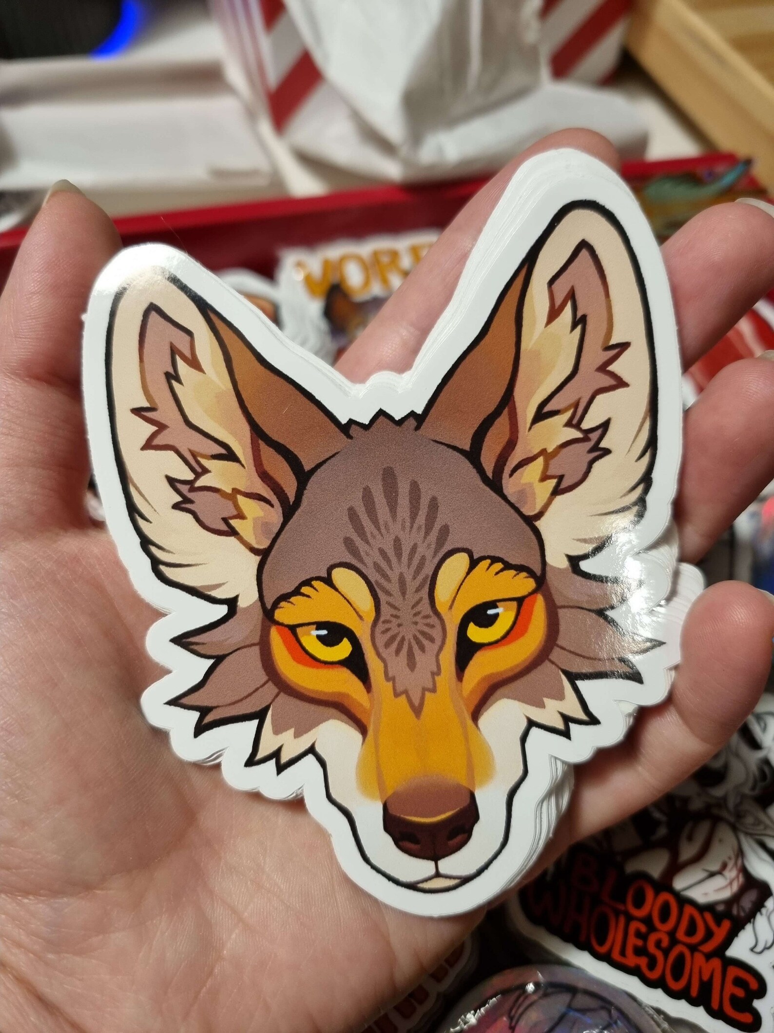 Coyote Sticker / Vinyl Sticker / Glossy / Furry / Coyote - Etsy