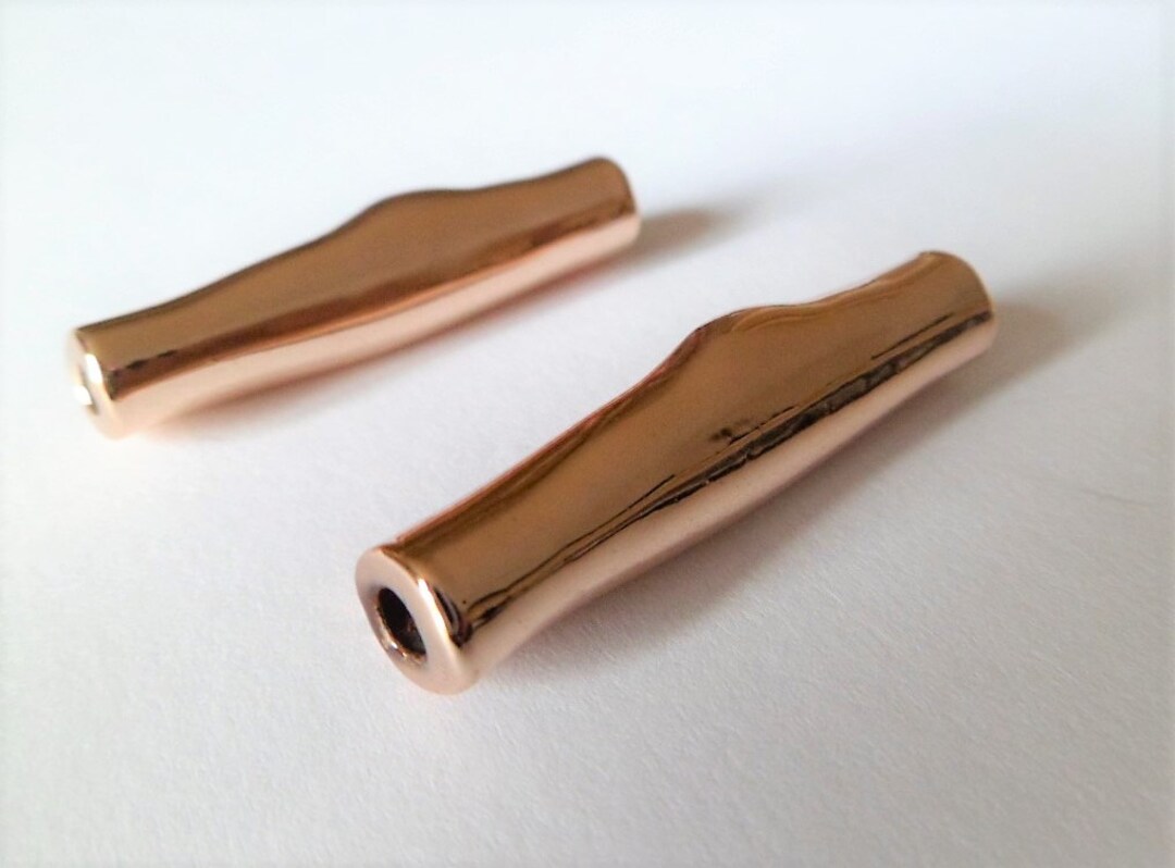 Gold-plated Tube With Dented Effect - Etsy