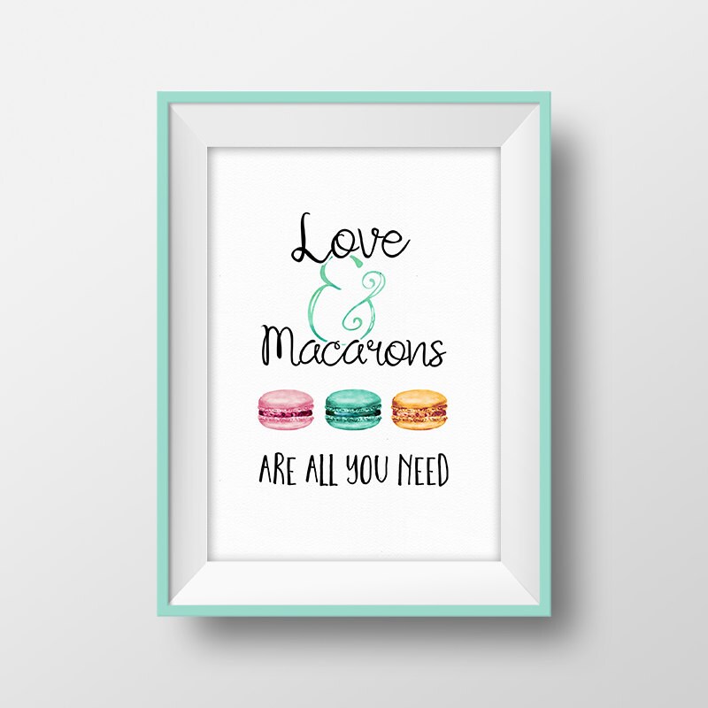 French Macaron Print Macaroon Printable Macaron - Etsy