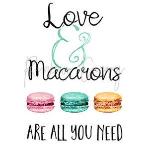 French Macaron Print Macaroon Printable Macaron - Etsy