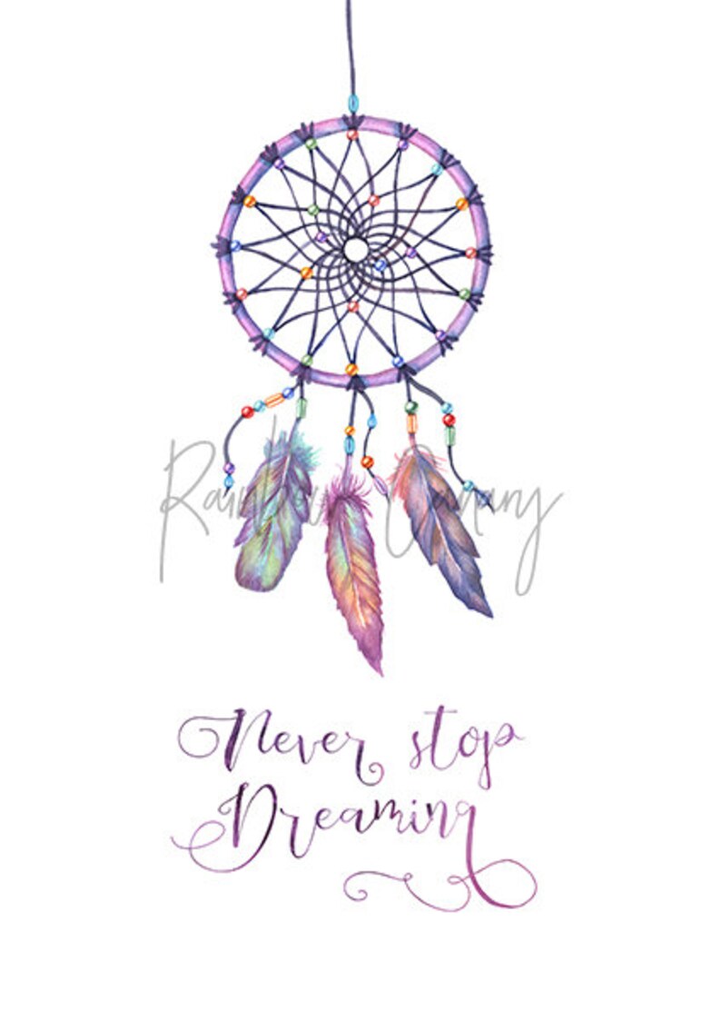 Dream Catcher Print Dreamcatcher Poster Boho Wall Art - Etsy