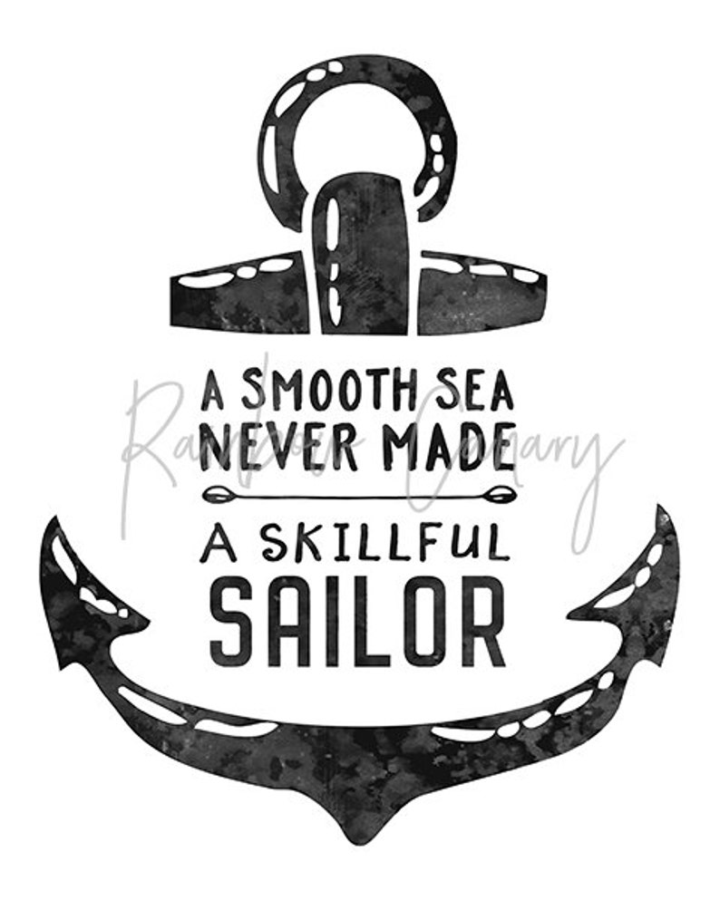Anchor Wall Decor Nautical Quote Print Anchor Printable Nautical Art ...