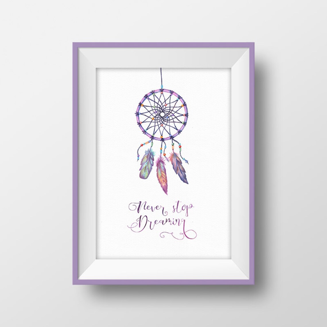Dream Catcher Print Dreamcatcher Poster Boho Wall Art - Etsy