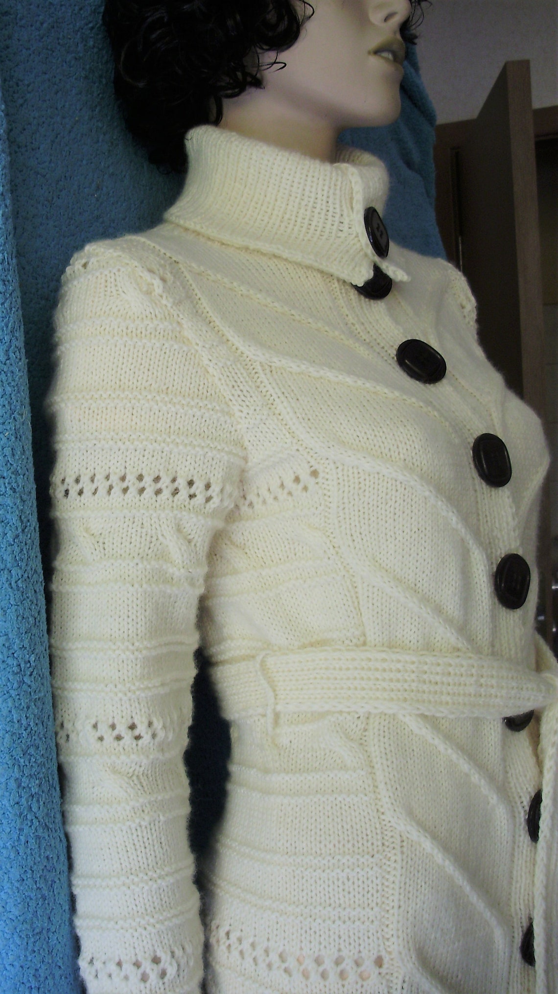 Hand Knit Women's Coat Women's Jacket Women - Etsy UK
