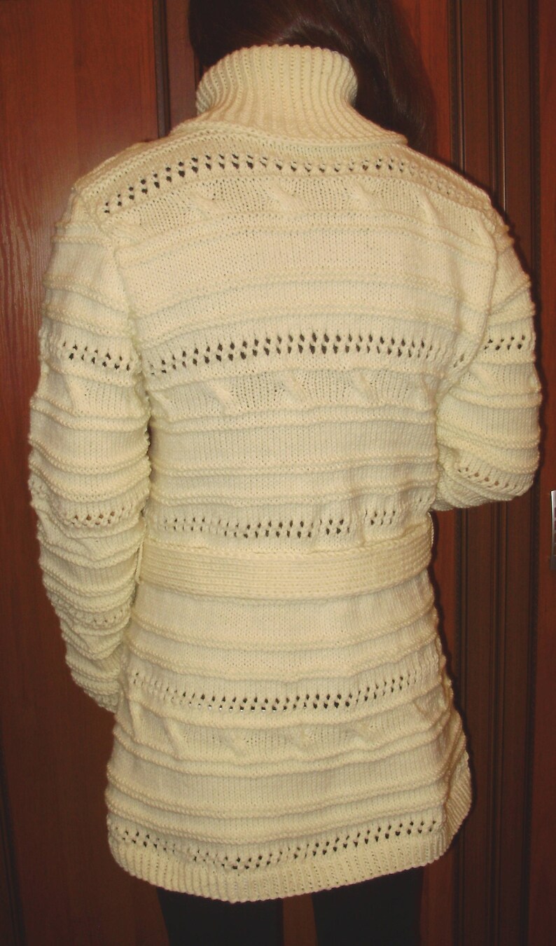 Hand Knit Women's Coat, Women's Jacket, Women Cardigan, Hand Knitted ...