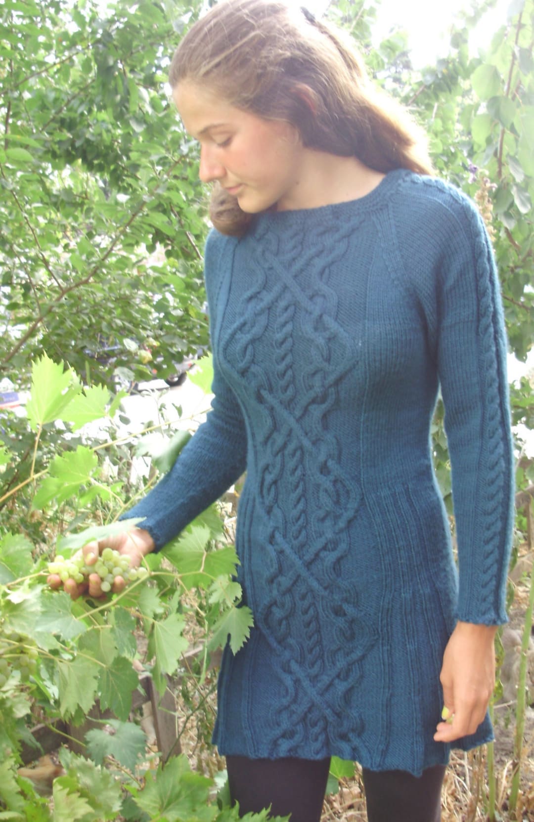 READY TO SHIP, Women's Tunic With Aran Motifs, Women's Tunic, Ladies ...