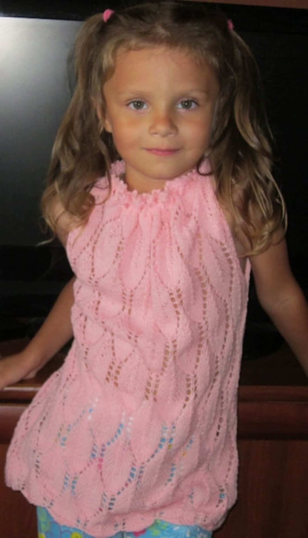 Children Tunic, Hand-knitted Tunic, Fashion Girl, Summer Tunic, Knitted ...