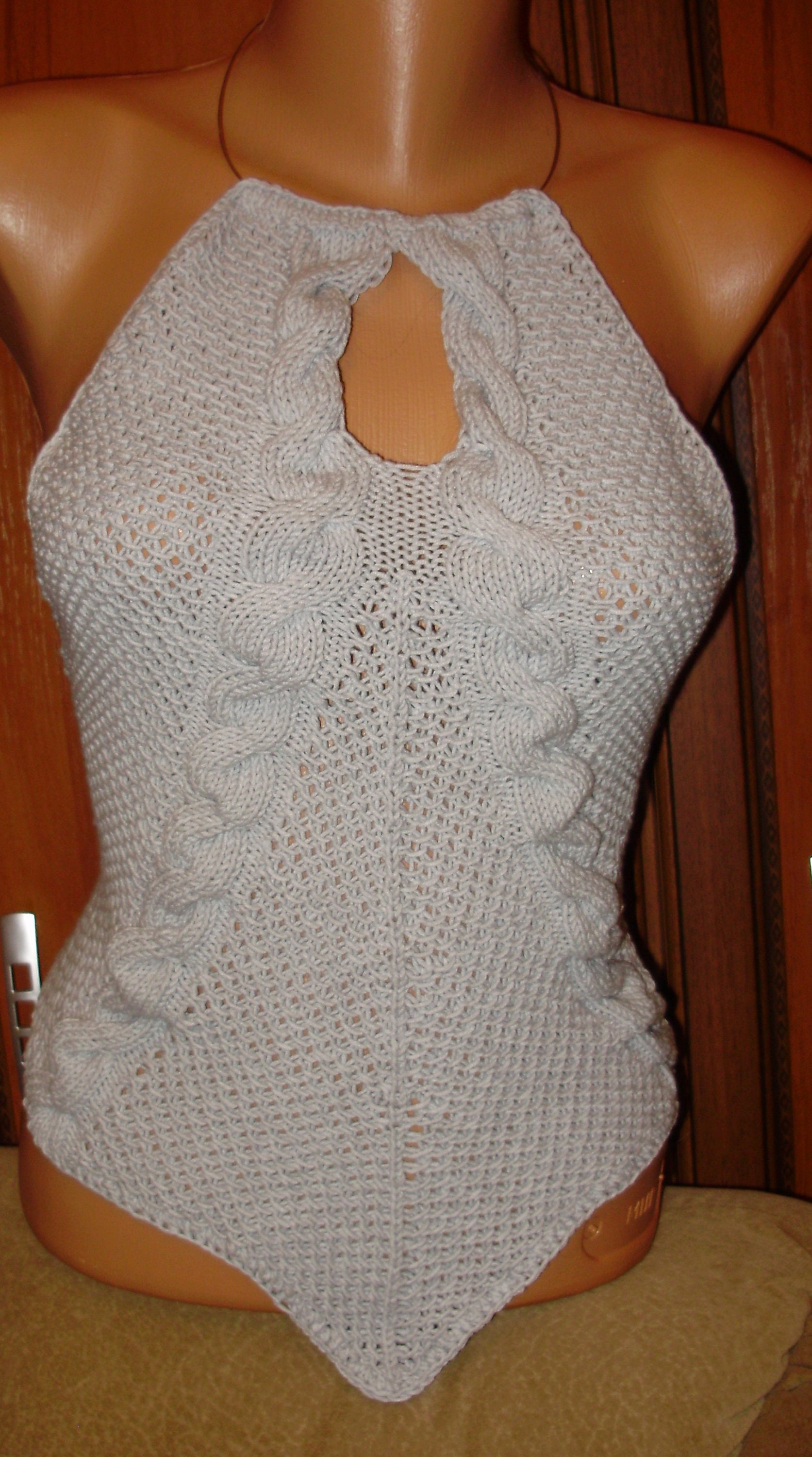 Women Top, Hand-knitted Top, Summer Top, Elegant Top, Gift for Her ...