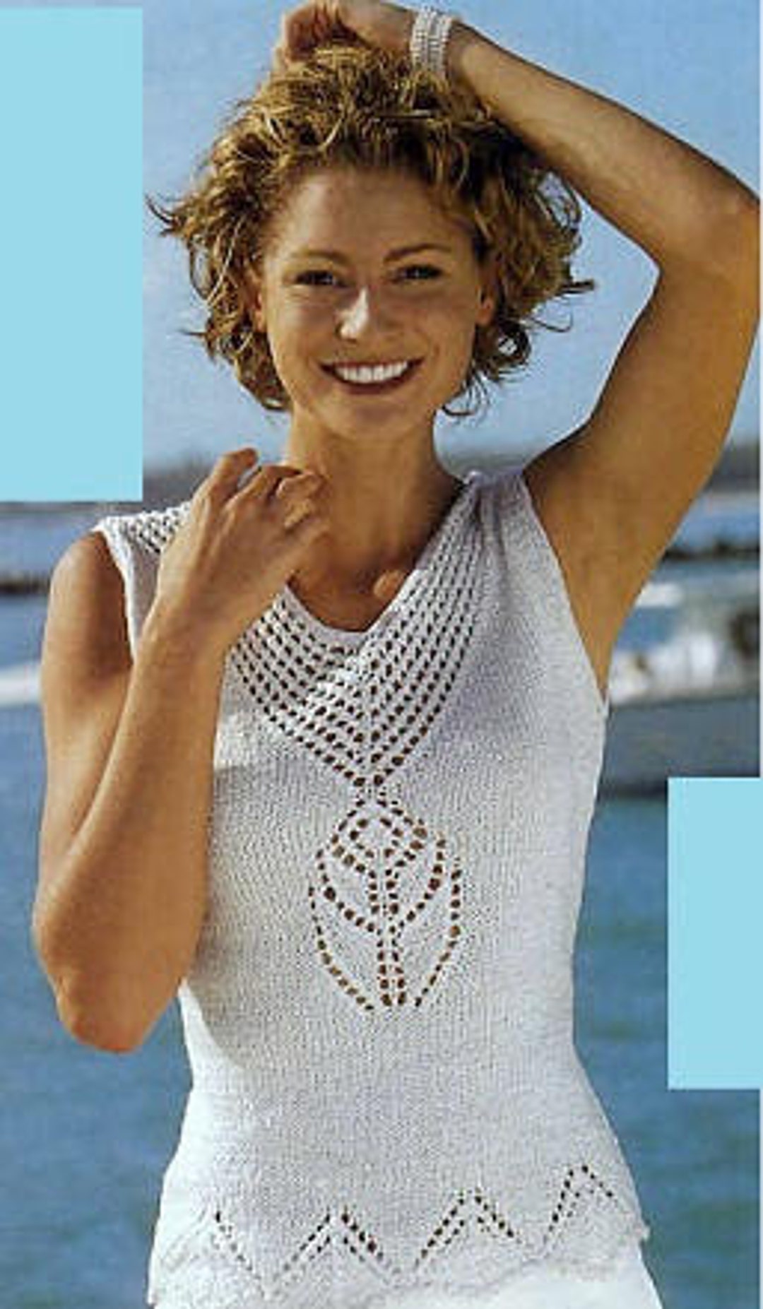 Women Top, Hand-knitted Top, Summer Top, Elegant Top, Gift for Her ...
