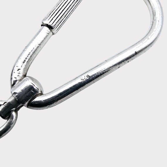 Vintage Egyptian Revival Silver Scarab Keychain – 835… - Gem