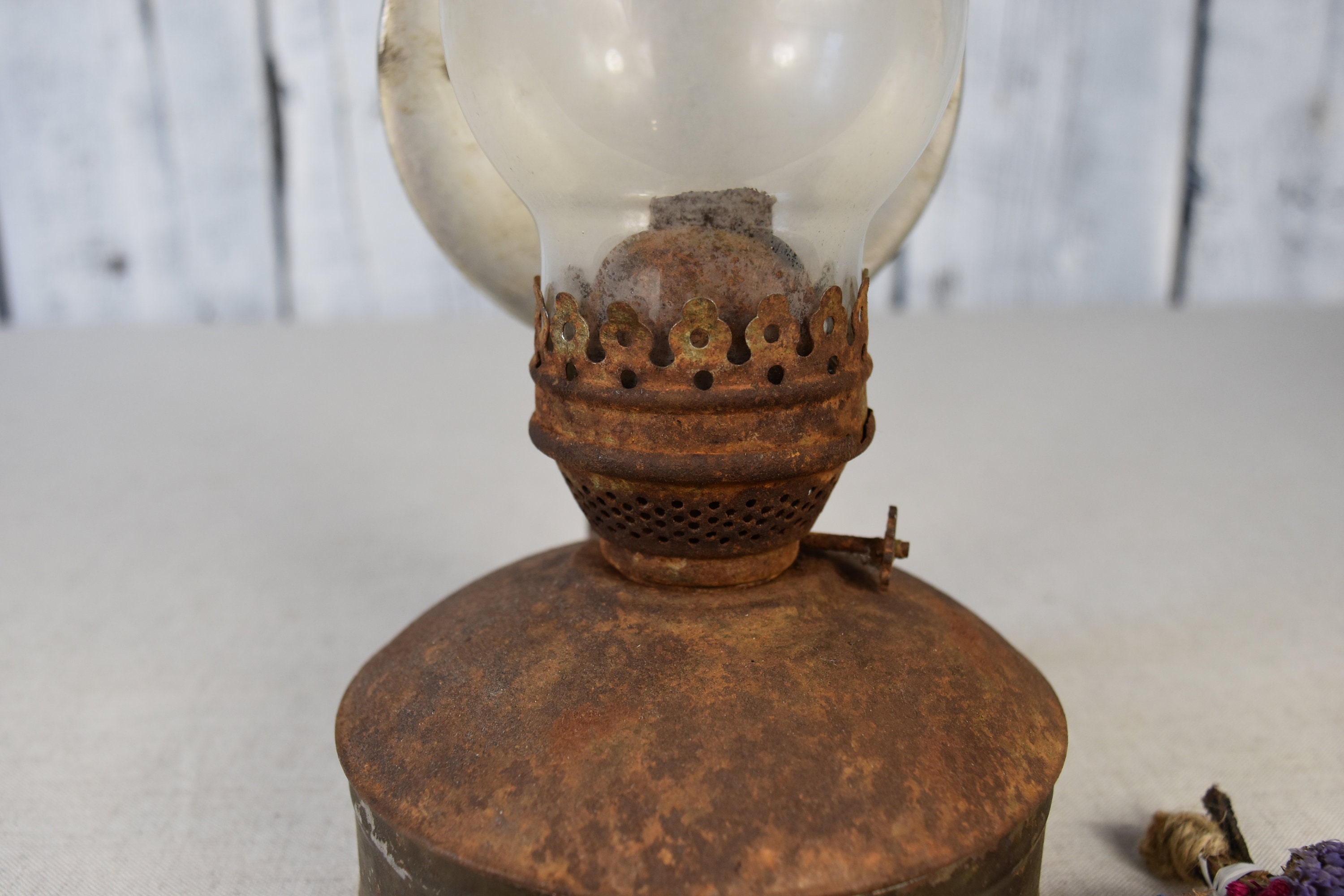 Antique Oil Lamp / Rustic Lantern / Retro Kerosene Lamp / Home | Etsy