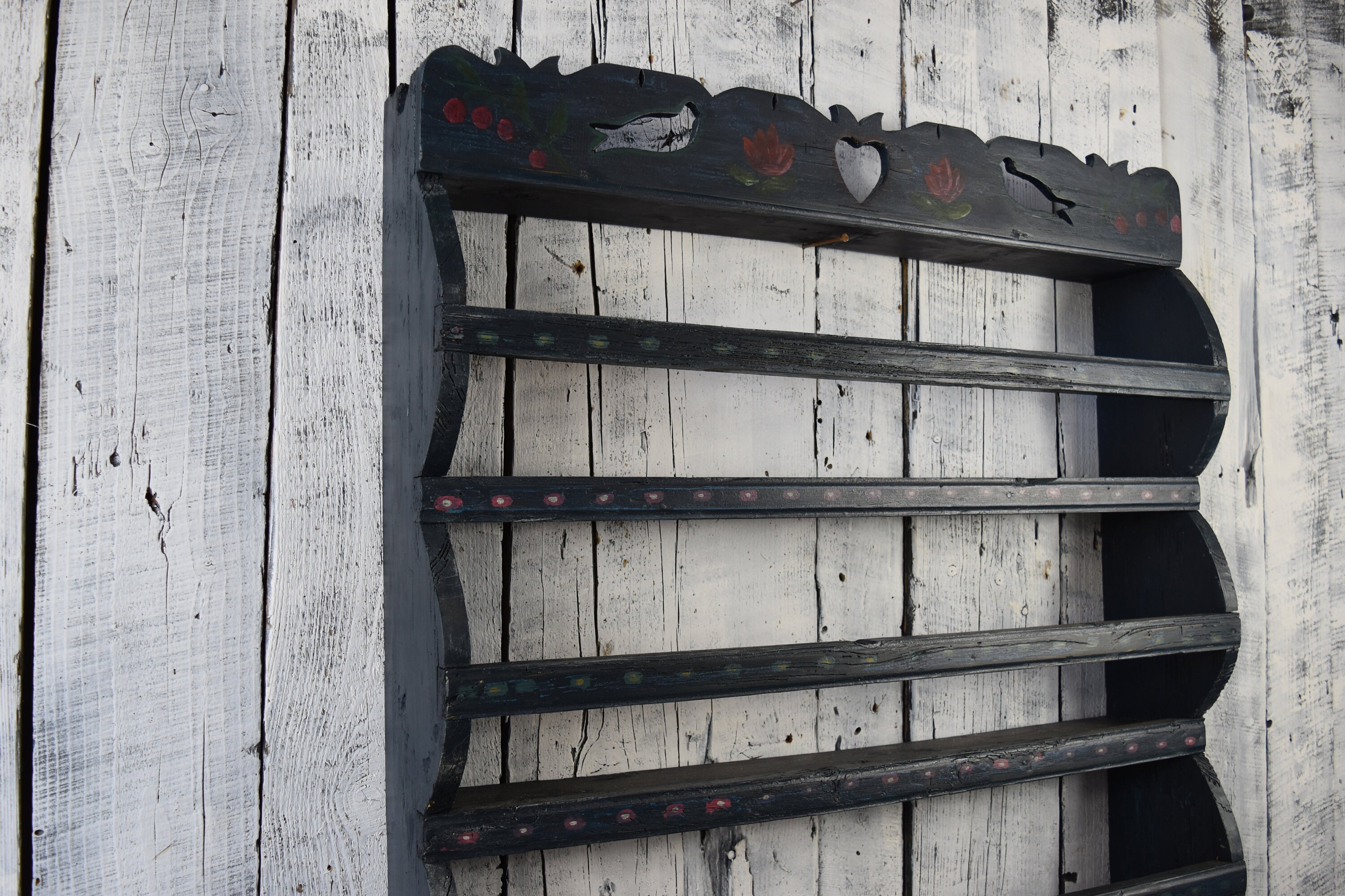 Vintage Wall Shelf / Wood Shelf / Antique Wood Wall Shelf / | Etsy