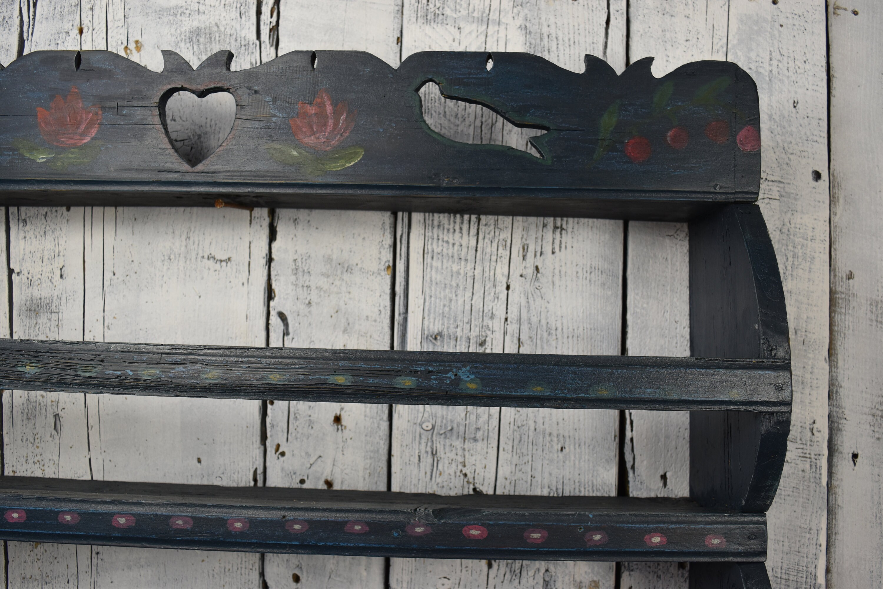 Vintage Wall Shelf / Wood Shelf / Antique Wood Wall Shelf / | Etsy