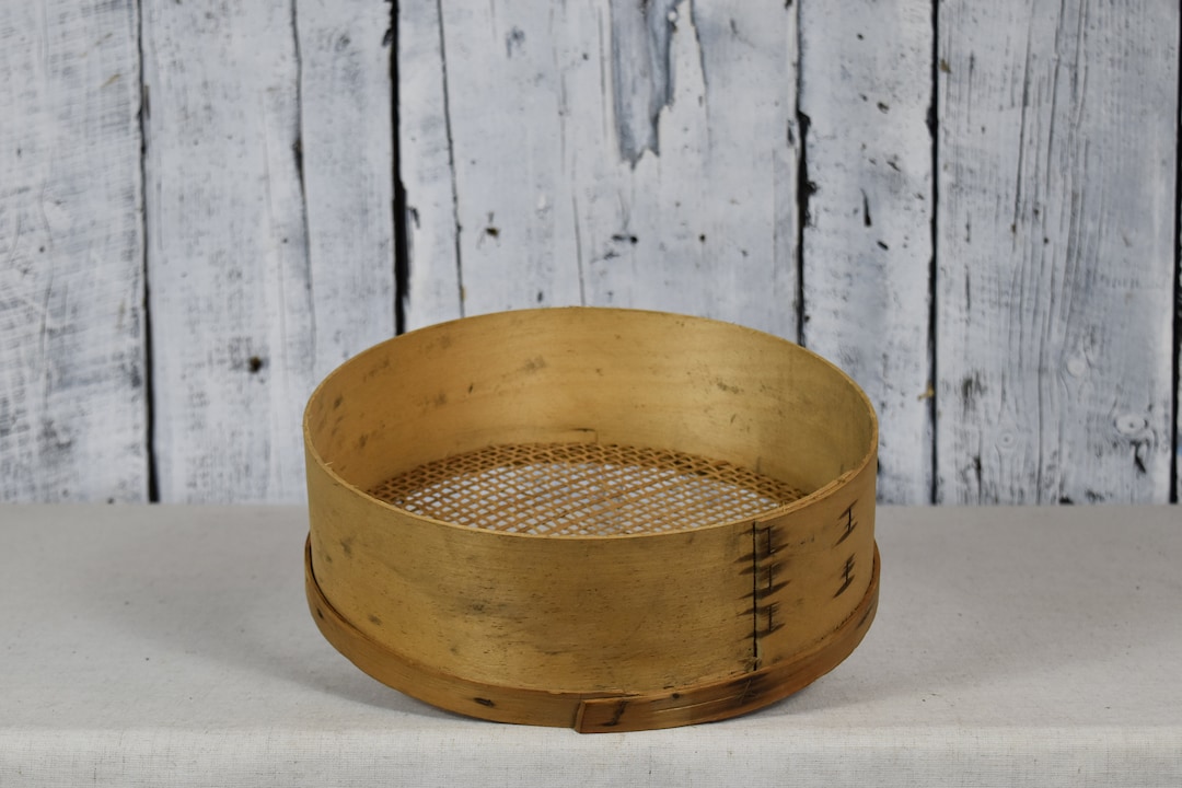 Antique Sieve / Wooden Sieve / Vintage Flour Sifter / Rustic Home Decor ...