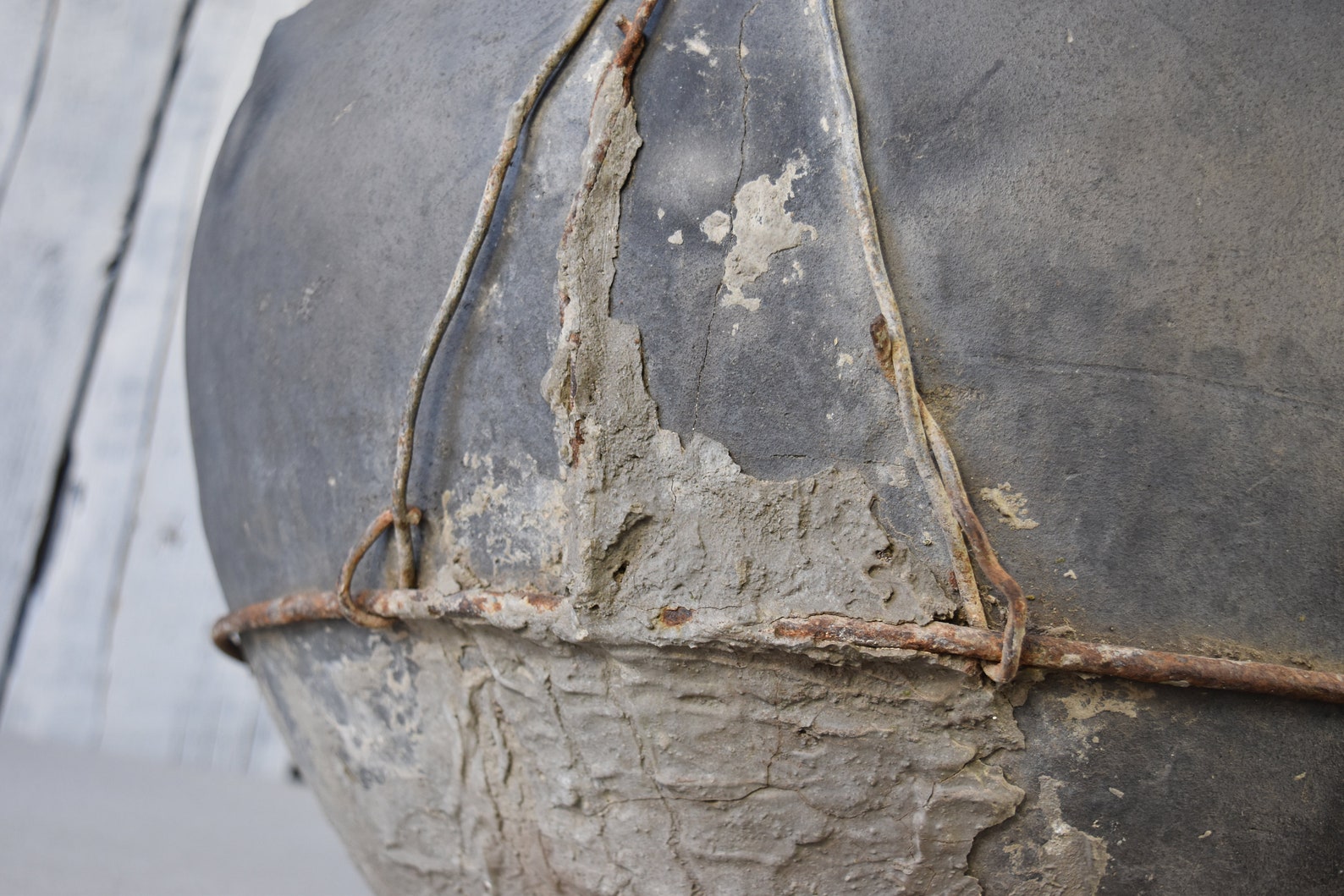 Vintage Clay Vessel / Very Big Clay Pot / Rustic Ceramic Bowl | Etsy