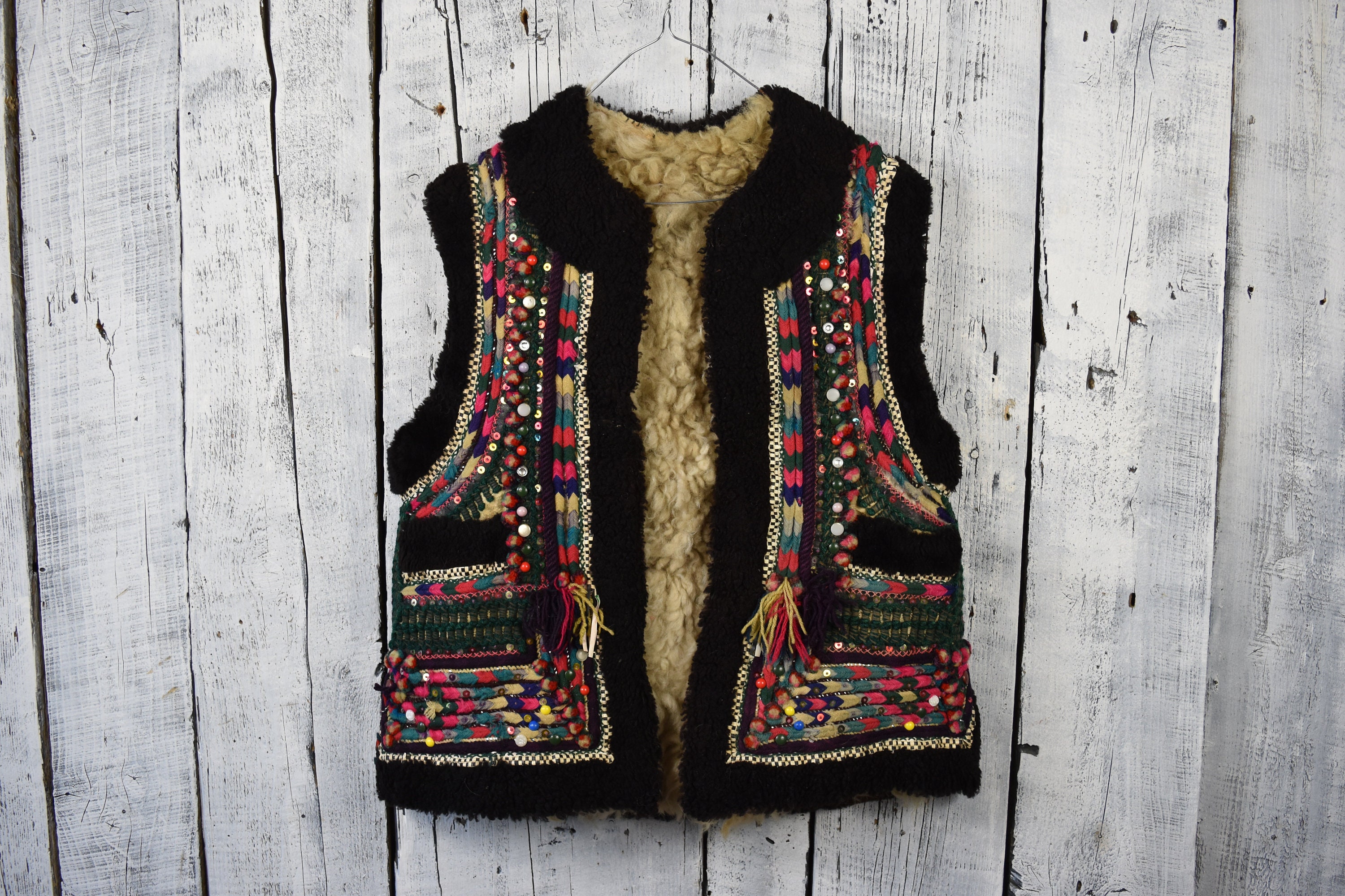 Vintage Sheepskin Vest / Traditional Fur Vest / Ukrainian - Etsy Canada