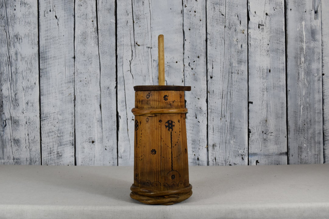 Antique Butter Churn / Vintage Wooden Butter Churn / Rustic Butter ...