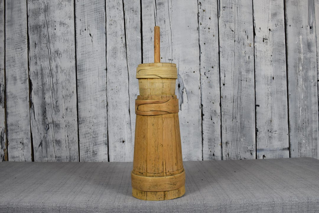 Antique Butter Churn / Vintage Wooden Butter Churn / Rustic Butter ...