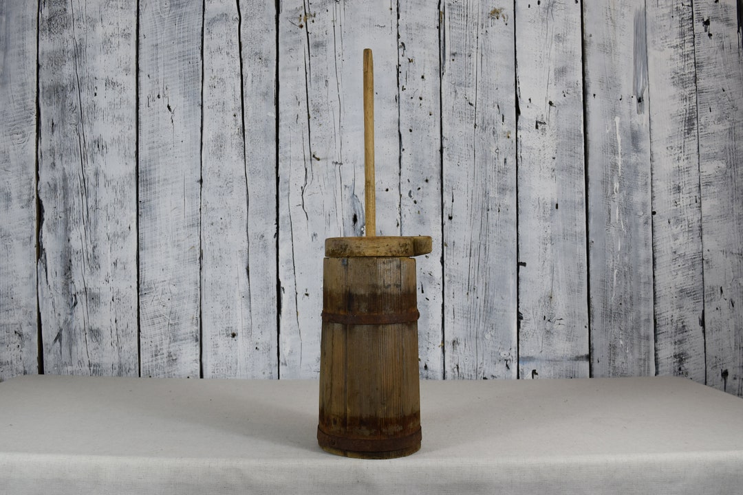 Antique Butter Churn / Vintage Wooden Butter Churn / Rustic Butter ...