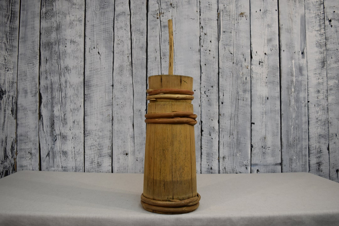 Antique Butter Churn / Wooden Butter Churn / Farmhouse Churn / Rustic ...