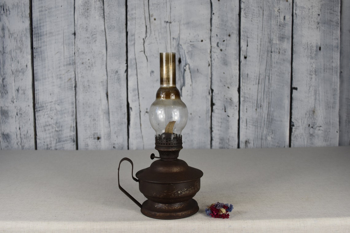Antique Oil Lamp / Rustic Lantern / Retro Kerosene Lamp / Home | Etsy