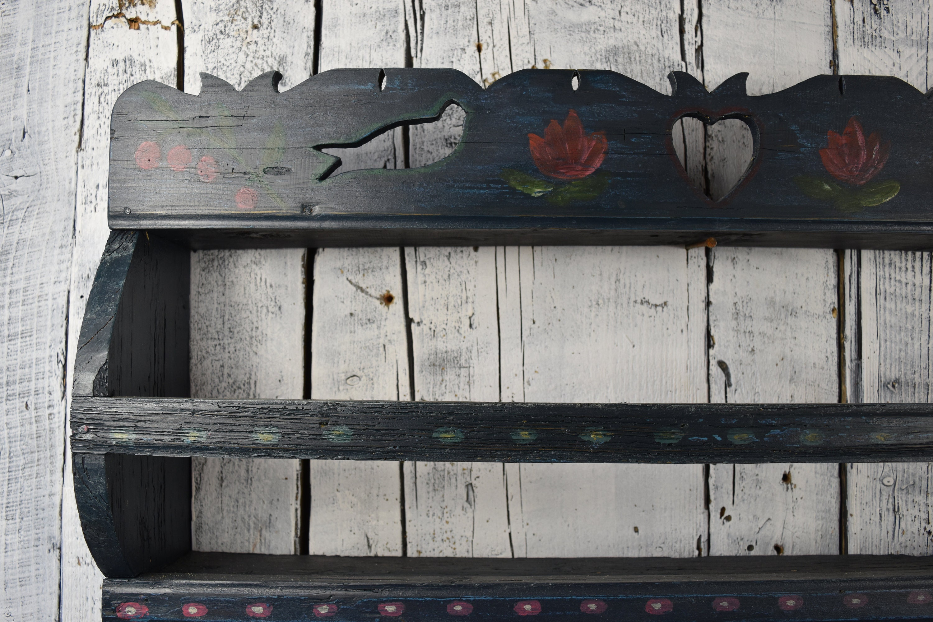 Vintage Wall Shelf / Wood Shelf / Antique Wood Wall Shelf / | Etsy