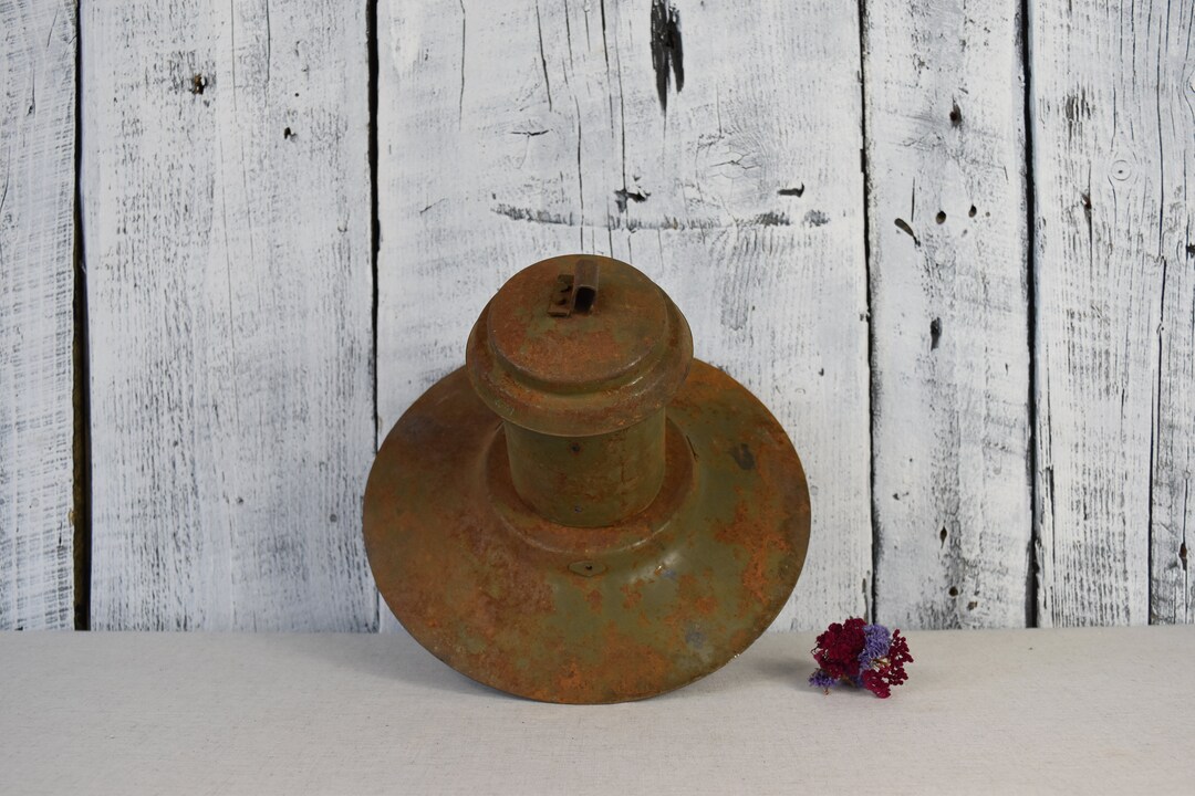 Vintage Hanging Light / Metal Industrial Pendant / Hanging Industrial ...