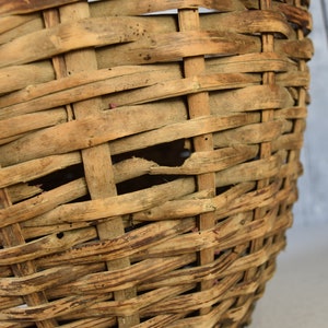 Vintage Wicker Basket / Wicker Storage Basket / Antique Wicker - Etsy