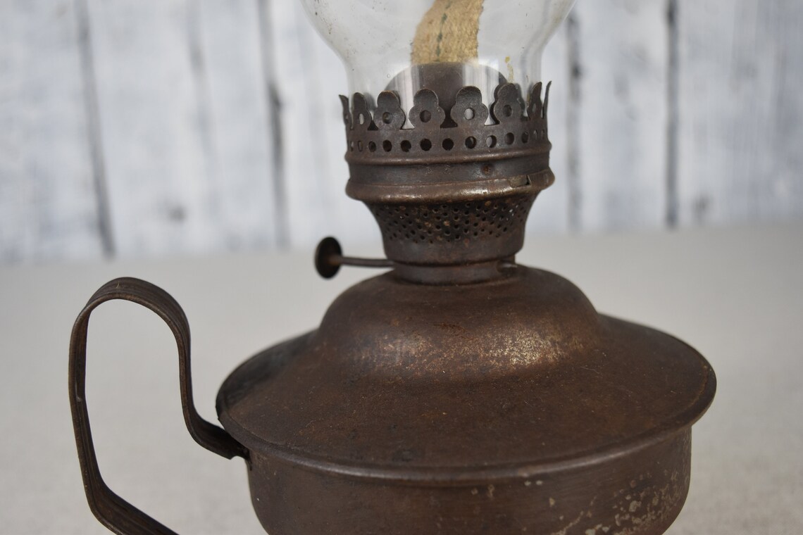 Antique Oil Lamp / Rustic Lantern / Retro Kerosene Lamp / Home | Etsy