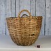 Vintage Wicker Basket / Wicker Storage Basket / Antique Wicker - Etsy