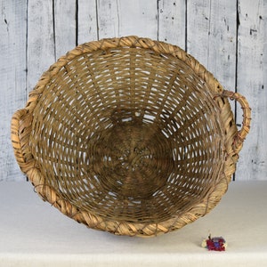 Vintage Wicker Basket / Wicker Storage Basket / Antique Wicker - Etsy
