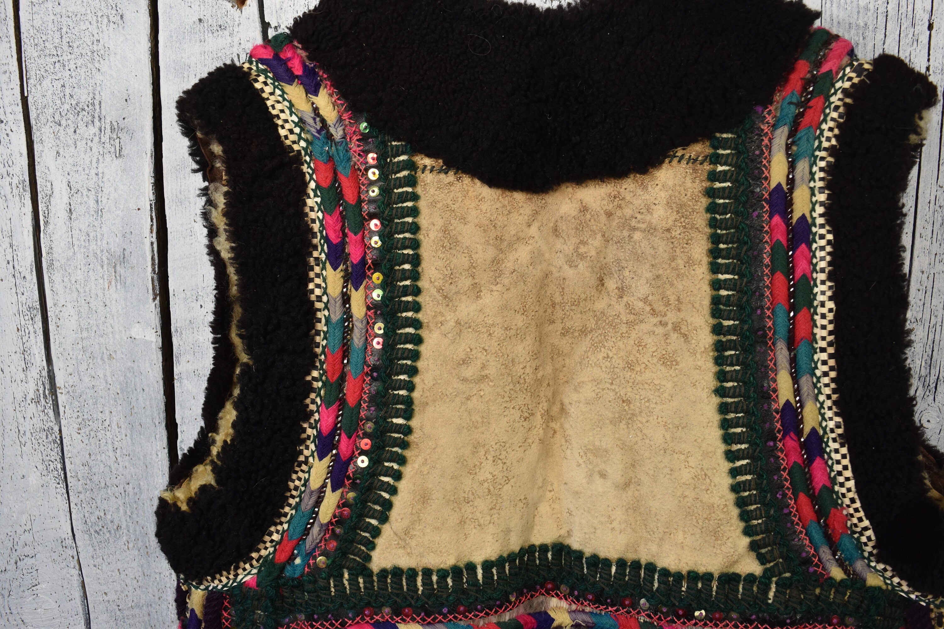 Vintage Sheepskin Vest / Traditional Fur Vest / Ukrainian | Etsy