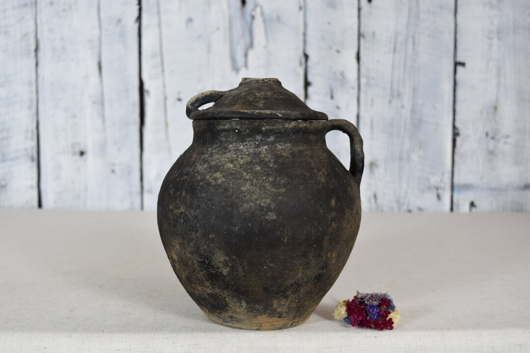 Antique Clay Pot / Traditional Clay Pot / Collectible Clay Vessel ...