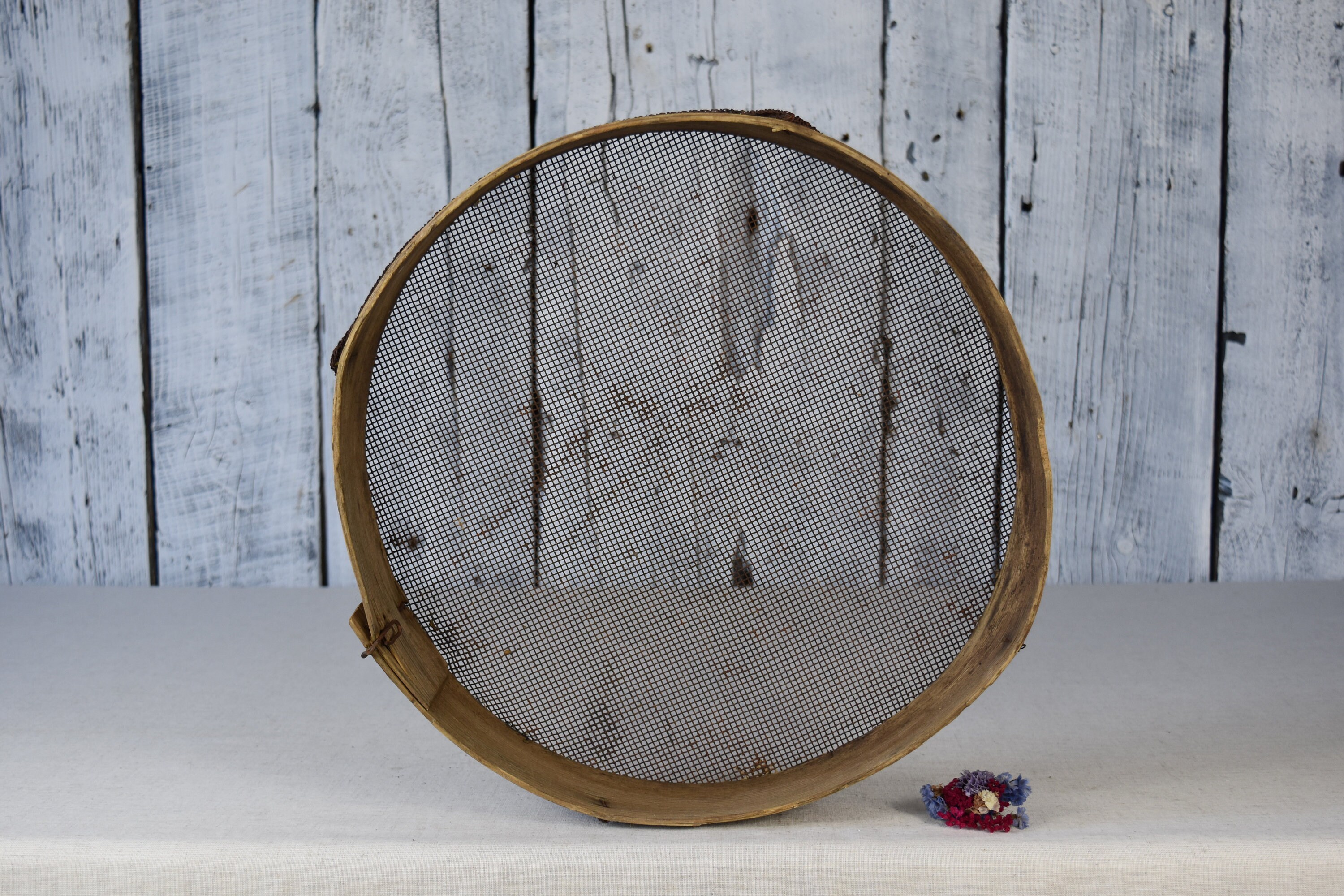 Antique Sieve / Wooden Sieve / Vintage Flour Sifter / Rustic - Etsy
