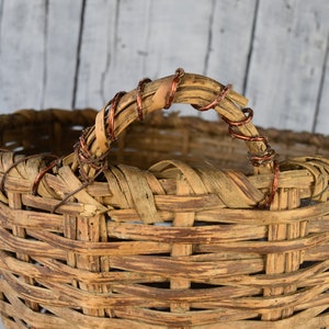 Vintage Wicker Basket / Wicker Storage Basket / Antique Wicker - Etsy