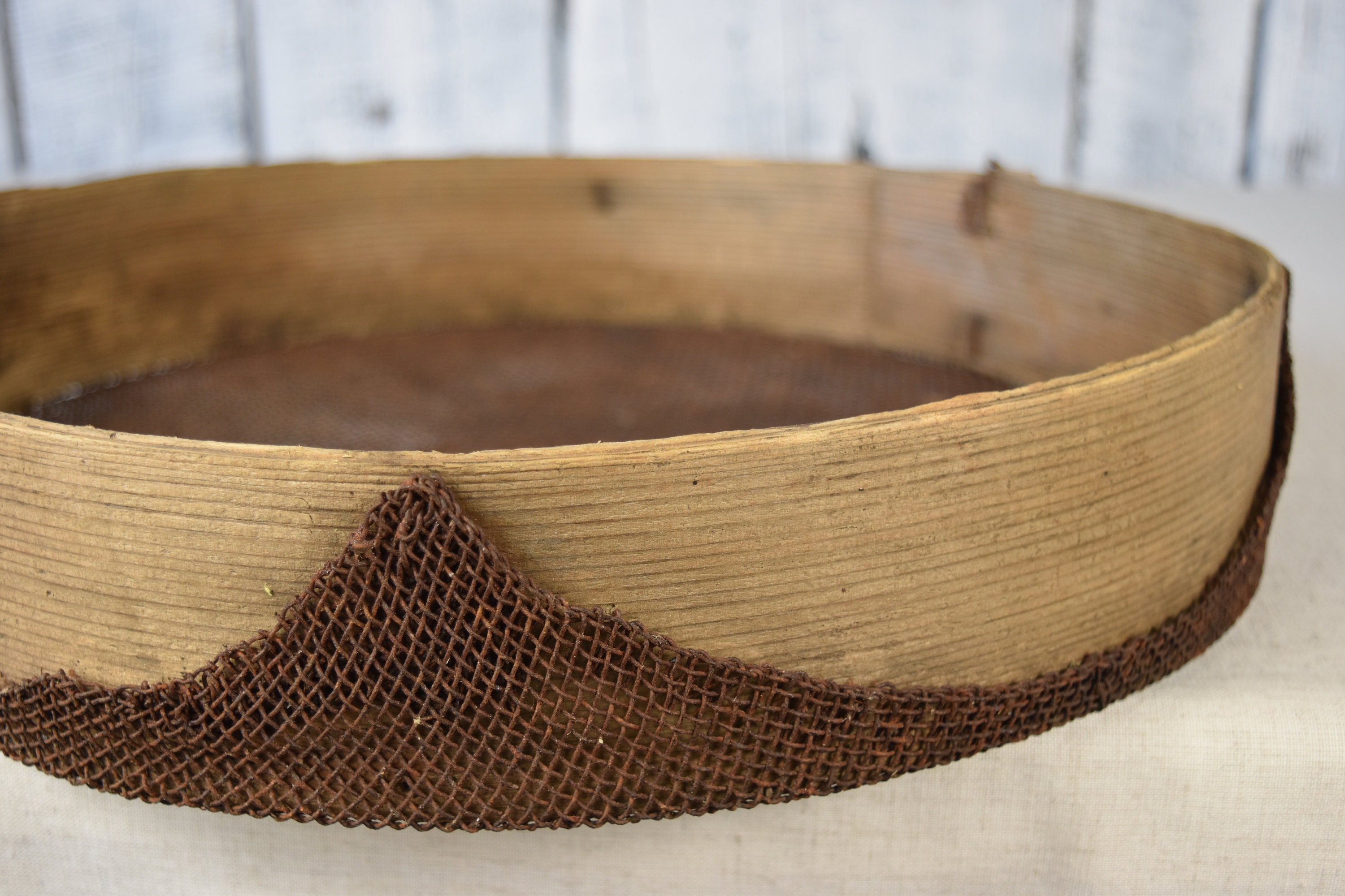 Antique Sieve / Wooden Sieve / Vintage Flour Sifter / Rustic - Etsy
